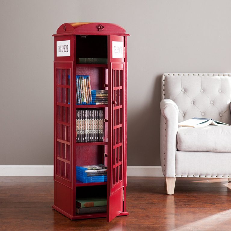 More London Phone Booth Shelves and Cabinets – my design42