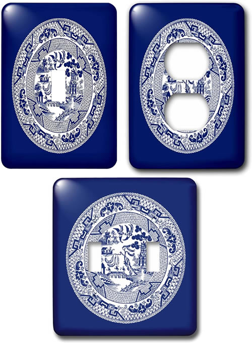 Blue Willow Light Switch and Outlet Cover Plates – my design42
