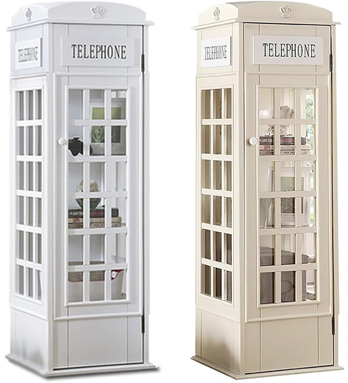 More London Phone Booth Shelves and Cabinets – my design42