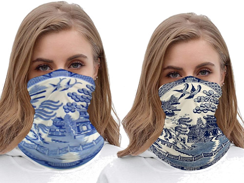 More Blue Willow Facemasks – my design42