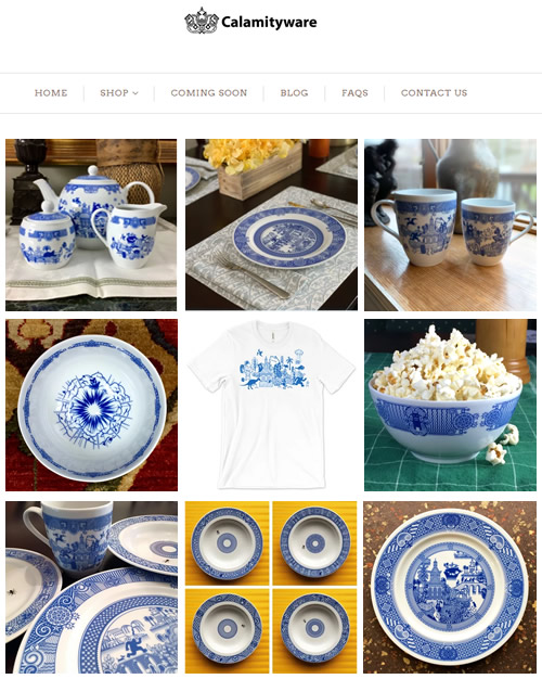 Calamity Ware Beast Bowls – Blue Willow Pet Dishes with a Fun Twist ...