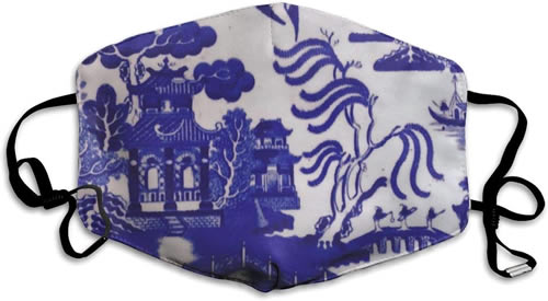 More Blue Willow Facemasks – my design42