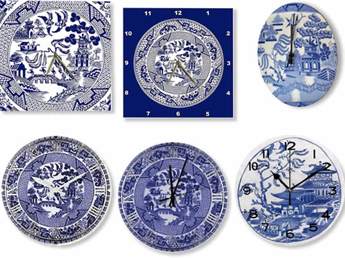 Blue Willow Wall Clocks – my design42