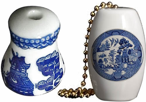 Blue Willow Design Fan Pull Ornaments – my design42