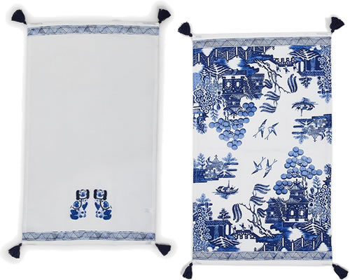 Two’s Company Blue Willow Hand Towels, Kitchen Towels and Countertop ...
