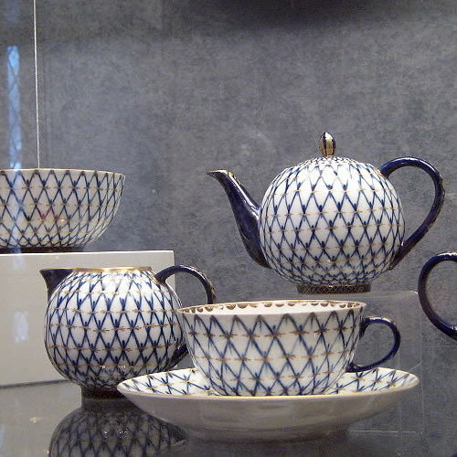Lomonosov Russian Blue Net or Cobalt Mesh China – my design42