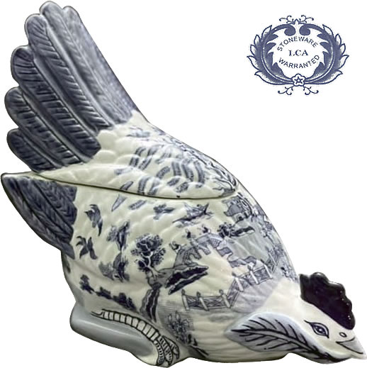 Whimsical Blue Willow Chickens – my design42