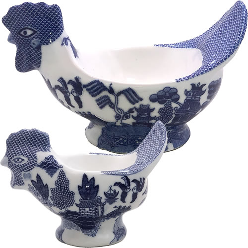 Whimsical Blue Willow Chickens – my design42