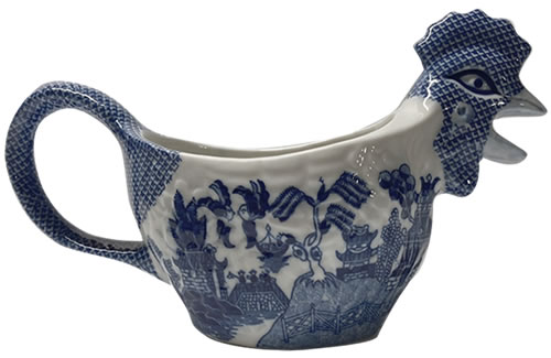 Whimsical Blue Willow Chickens – my design42