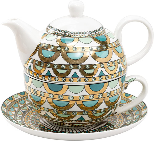 Grace Teaware Tea-for-One Porcelain Teapot, Cup and Saucer – my design42