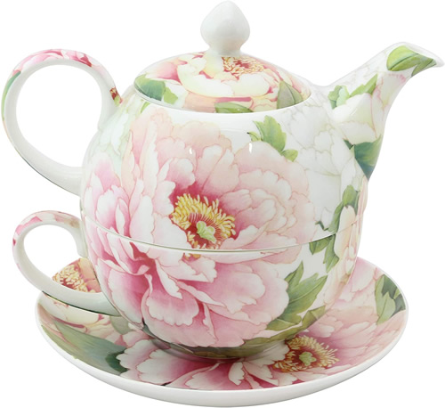 Grace Teaware Tea-for-One Porcelain Teapot, Cup and Saucer – my design42