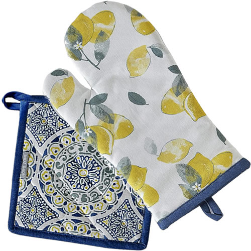 Vern Yip Blue and White Medallions and Lemons Kitchen – my design42