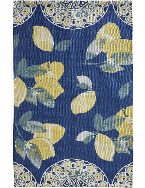 Vern Yip Blue and White Medallions and Lemons Kitchen – my design42